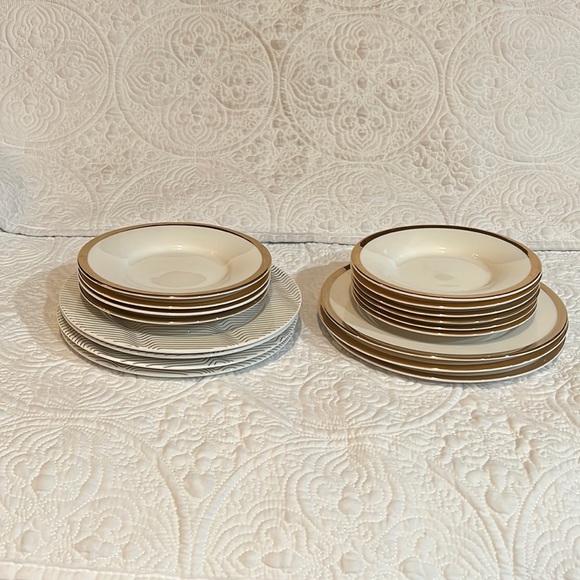 Pier 1 | Dining | Pier Porcelain Plates Set Of 17 | Poshmark